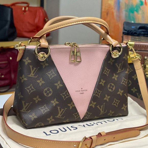 Louis Vuitton | Bags | Louis Vuitton Auth Monogram V Tote Bb Rose ...